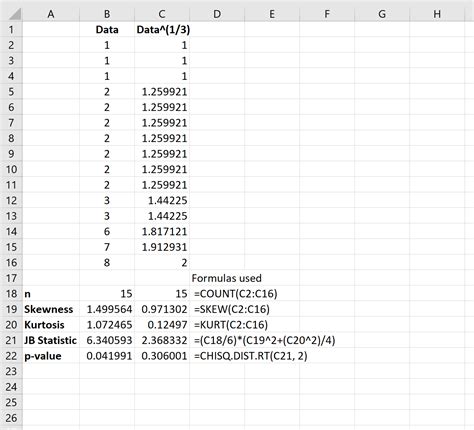 transform data in excel