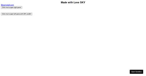 React Sliding Pane Examples Codesandbox