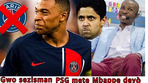 Boomgwo sezisman PSG mete Mbappe deyò nan ekip la jodia YouTube