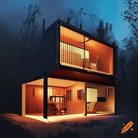 Design Of A House Made From Shipping Containers