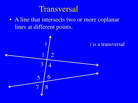 PPT Parallel Lines And Transversals PowerPoint Presentation Free