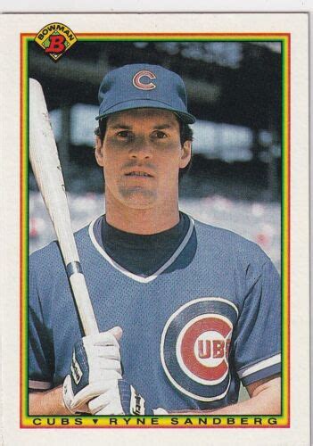 1990 BOWMAN BASEBALL RYNE SANDBERG CHICAGO CUBS JC 1927 EBay