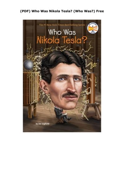 Pdf Who Was Nikola Tesla Who Was Free