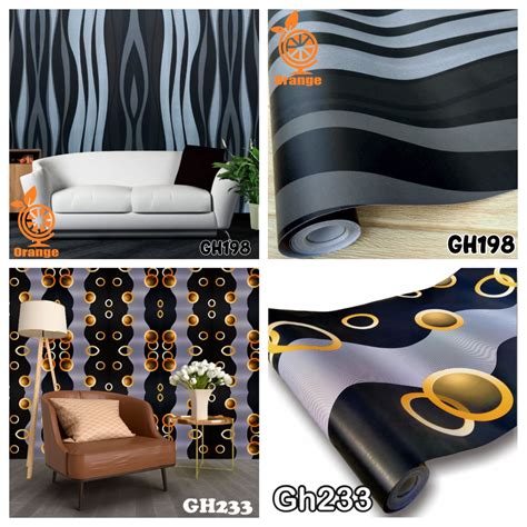 Jual Wallpaper Dinding Kamar Tidur Stiker Dinding 3D Ukuran 45cmx8m