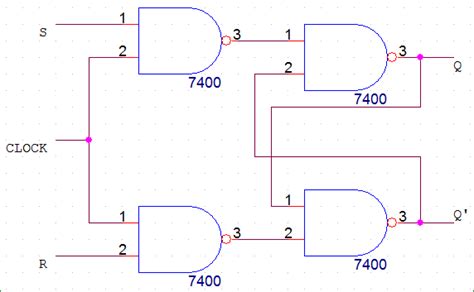 Sr Flip Flop Circuit Diagram Using Nand Gates