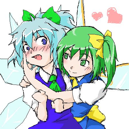 Cirno And Daiyousei Touhou Drawn By Eki End Danbooru