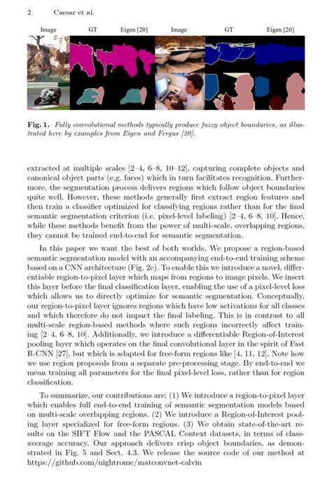 region based semantic segmentation with end to end training deepai