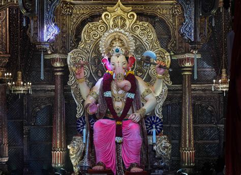 Ganesh Chaturthi First Look Of Mumbai S Lalbaugcha Raja Unveiled See