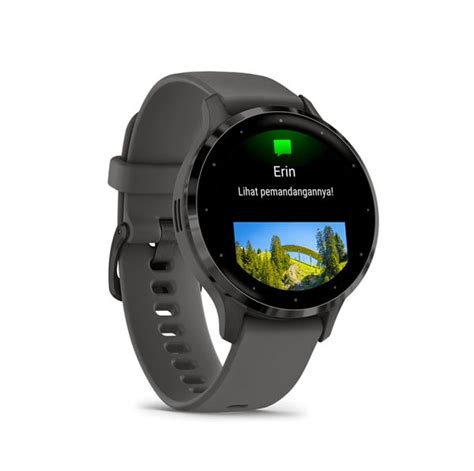 Venu 3S Jam Tangan GPS Pelacak Aktivitas Black Smartwatch