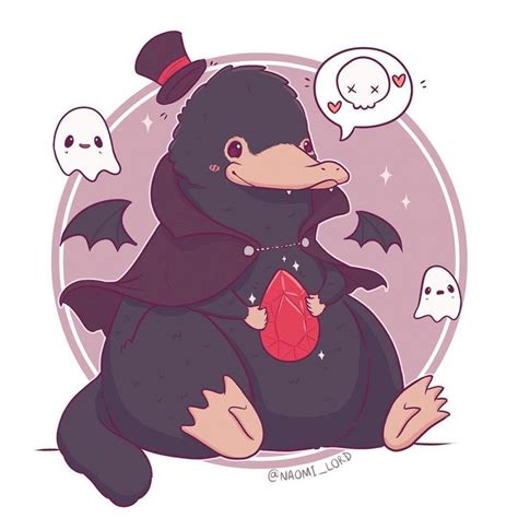 A Cartoon Penguin Dressed As A Vampire Holding A Heart In Its Paws And