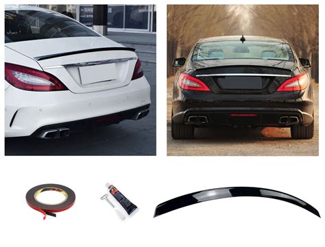 MS Style Tuning GmbH HECKSPOILER LIPPE SCHWARZ GLÄNZEND für Mercedes