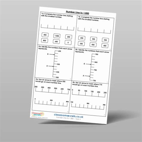 Number Line To 1 000 Varied Fluency Resource Classroom Secrets