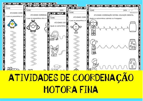 Atividades De Coordenacao Motora Fina