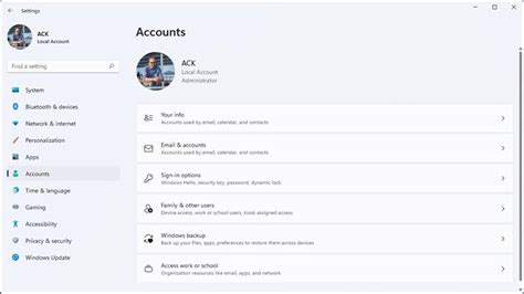 User Accounts Settings In Windows Thewindowsclub