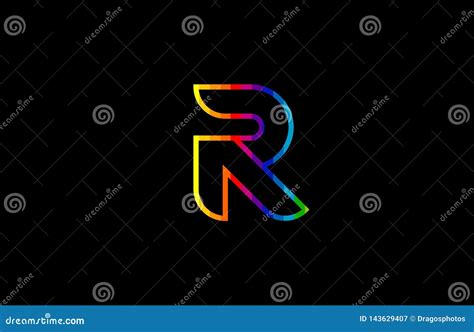 A Cor Do Arco Ris Coloriu O Projeto Colorido Do Cone Do Logotipo Da