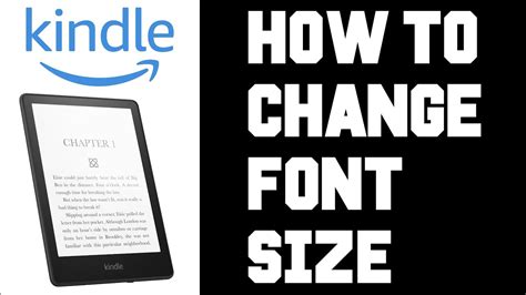 Kindle Paperwhite How To Change Font Size How To Change Font Settings