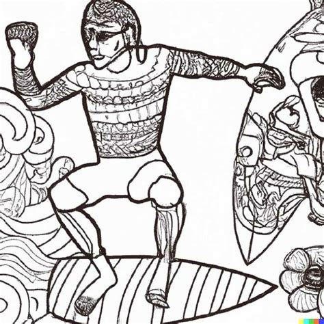 Desenhos De Surf E Surfista Para Imprimir E Colorir Pintar