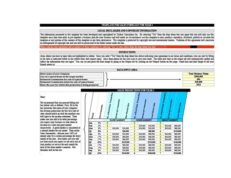 35 Free Sales Forecast Templates Spreadsheets