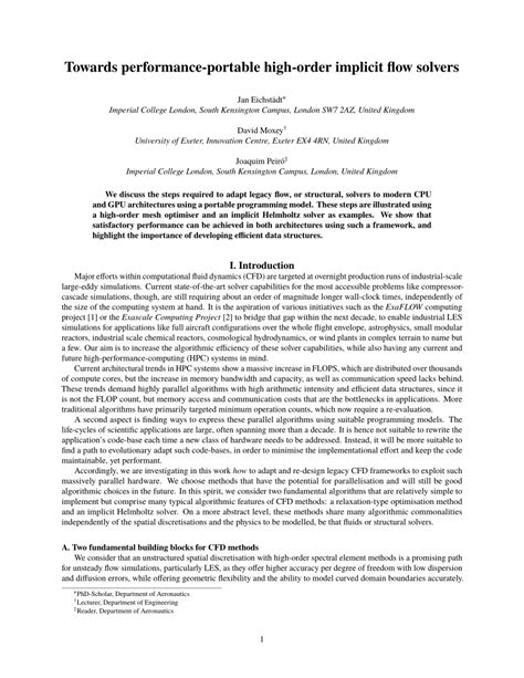 pdf towards a performance portable high order implicit flow solver