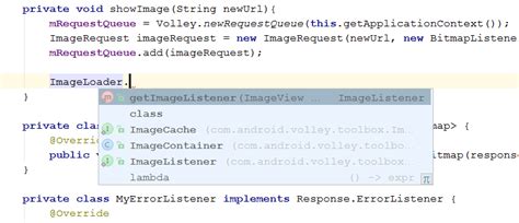 Android Volley ImageLoader S GetInstance Method Is Not Available