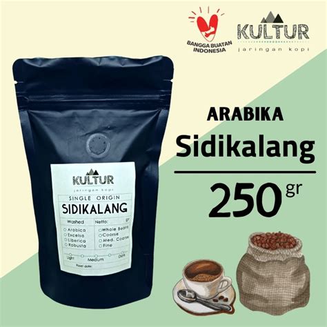 Jual Coffee Bean Biji Kopi Arabika Sidikalang Premium Gr Shopee