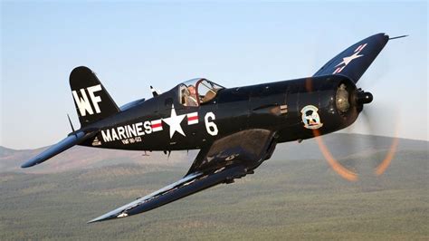 Marine Corps F4U Corsair Aircraft Wwii Fighter Planes Military Aircraft