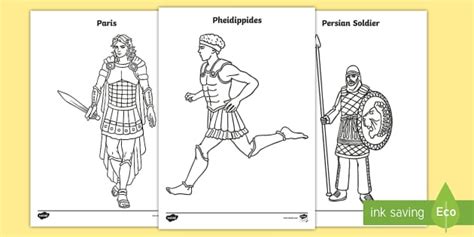 Ancient Greece Colouring Colouring Pages Twinkl