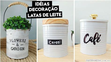 APRENDA 3 IDEIAS INCRÍVEIS DE LATA DE LEITE NINHO DECORADA Decoração
