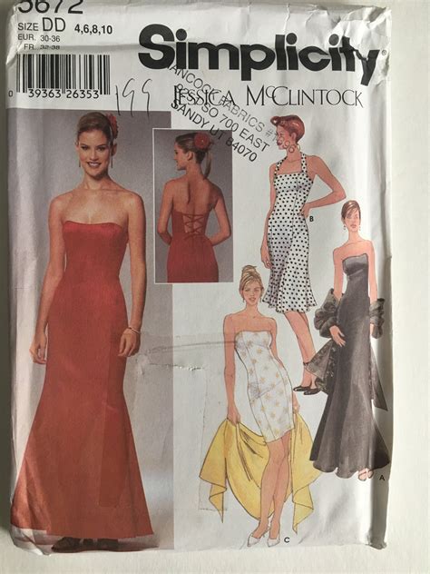 Vintage Simplicity Misses Womens Prom Formal Wedding Dresses Etsy