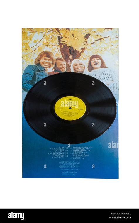 Abba Greatest Hits Vinyl Record Album LP Cover Isolated On White