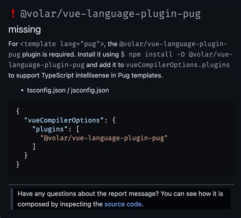 vue 3 pug vite doctor issues · issue 2093 · vuejs language tools · github