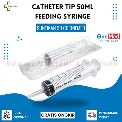 Jual Feeding Syringe 50cc Catheter Tip Onemed Suntikan 50 Ml Spuit