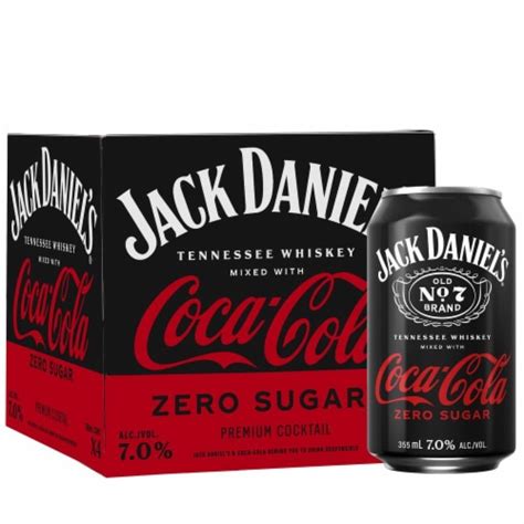 Jack Daniel S Tennessee Whiskey Coca Cola Zero Sugar Ready To Drink