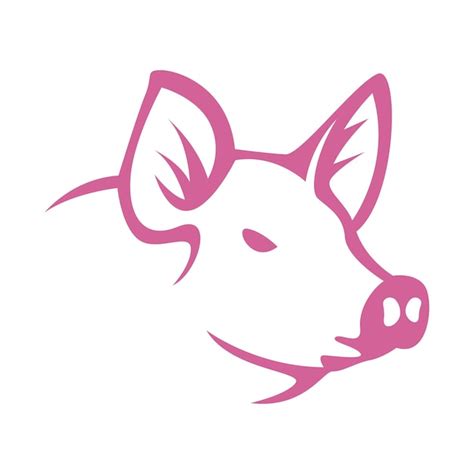 Premium Vector Pig Icon Logo Design Concept Illustration