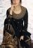 Drashti Dhami Navy Blue Satin Georgette Embroidered Sharara Style Suit