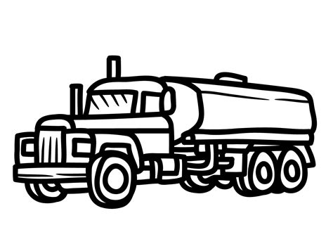 Kleurplaat Tankwagen Vrachtwagens Cisterna Kleurplaten Lkw Scania