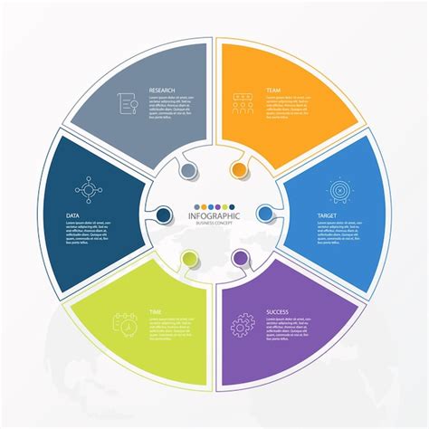 Premium Vector Basic Circle Infographic Template With Steps