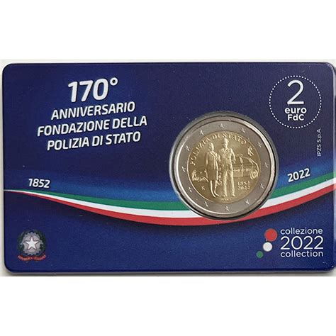 2 Euro Italia 2022 COINCARD 170anniversario Della Fondazione Della