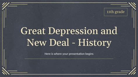 Great Depression And New Deal History Th Grade