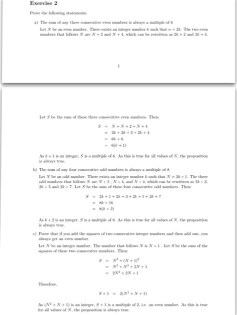 solved exercise 2 prove the following statements a the sum