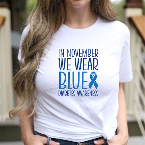 In November We Wear Blue Svg Png Eps Pdf Files Diabetes Etsy