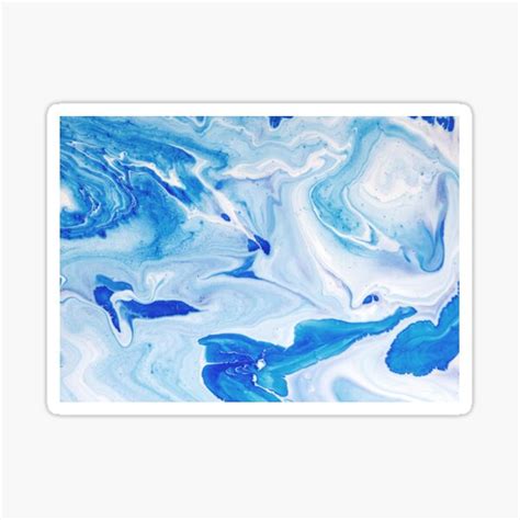 Dark And Light Blue Marble Sticker For Sale By Regium Bay Redbubble