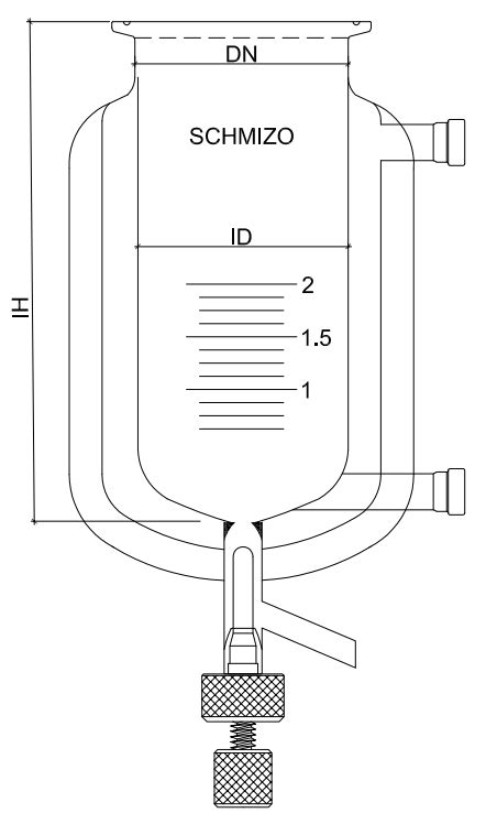 Vacuum Jacketed Reaction Vessel With Bottom Outlet Schmizo Swiss