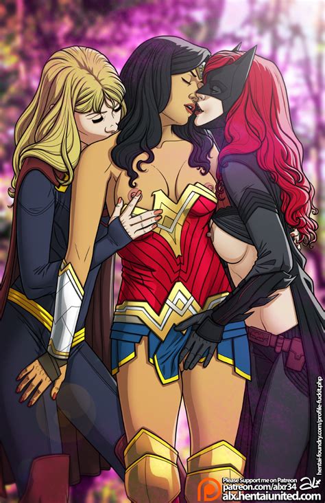 Rule 34 3girls Alx Fuckit Amazon Areolae Batman Series Batwoman Bottomless Skirt Breast