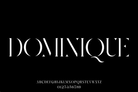 Premium Vector Elegant Abstract Serif Display Font Vector