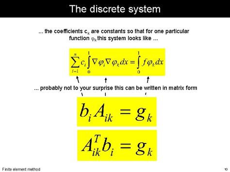finite elements basic formulation basis functions stiffness matrix