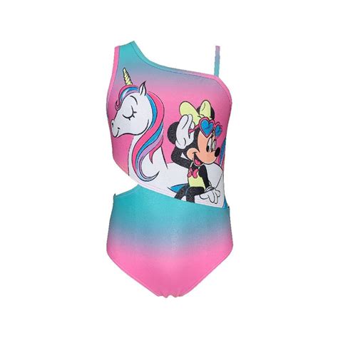 Traje de Baño Minnie Mouse Talla 10 Completo Sustentable Diseño con