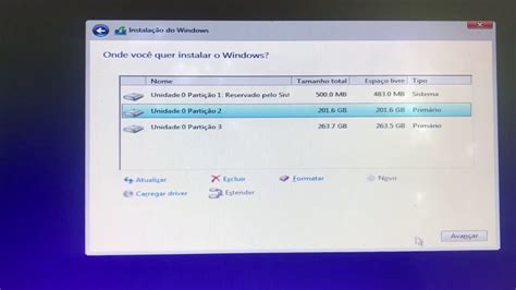 Como resolver o erro O windows não pode ser instalado nesta unidade
