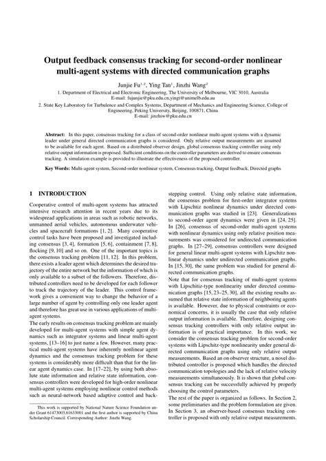 pdf output feedback consensus tracking for second order nonlinear multi agent systems with