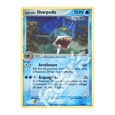 018 095 Sharpedo Rara IT MINT Federicstore